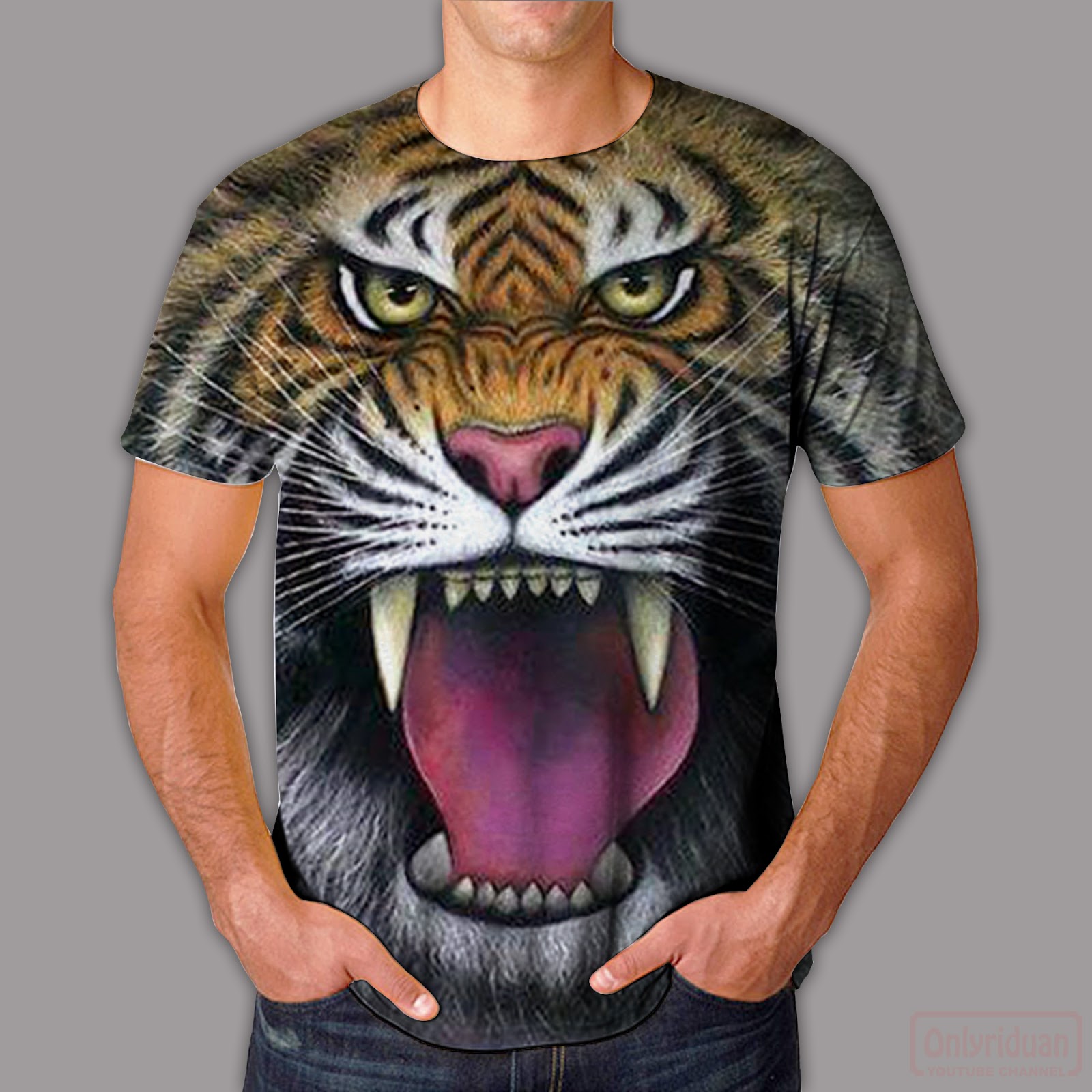 Desain Kaos 3D Mudah dengan Mockup Kaos 3D Photoshop (Free PSD ...