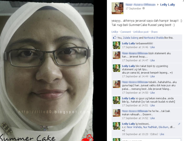 mysweetbeautyshops: TESTIMONI BEDAK ARAB: KOKURYU SUMMER CAKE