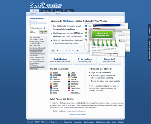 Statcounter.com Lets You Measure Traffic To A Website - Psalm Gist