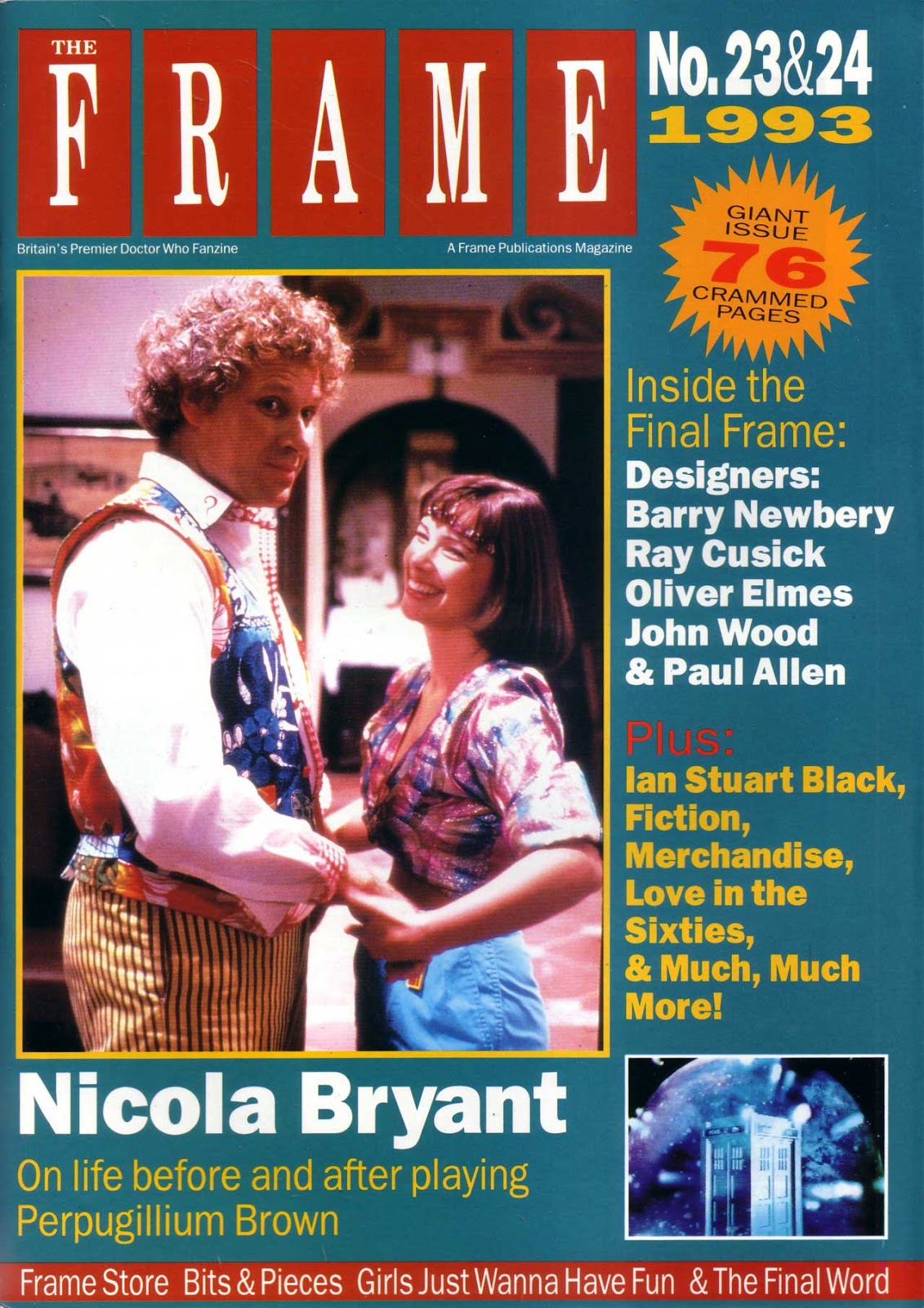 STARLOGGED - GEEK MEDIA AGAIN: 1987: DOCTOR WHO - THE FRAME FANZINE ...
