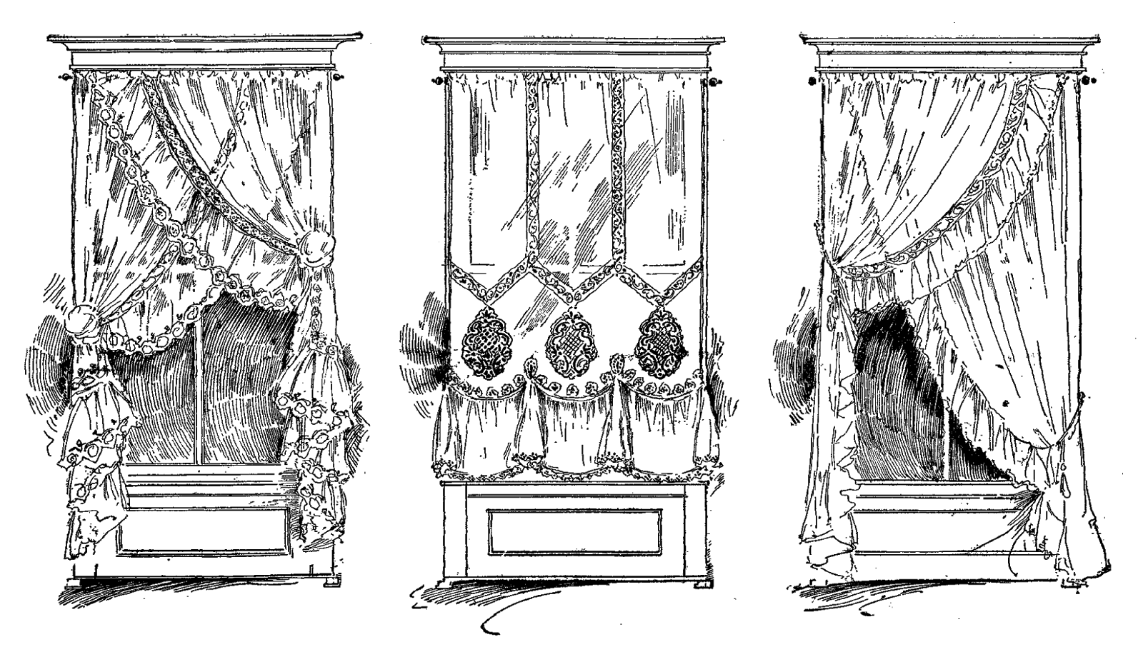 Digital Stamp Design: Free Interior Curtain Design Digital Collage ...