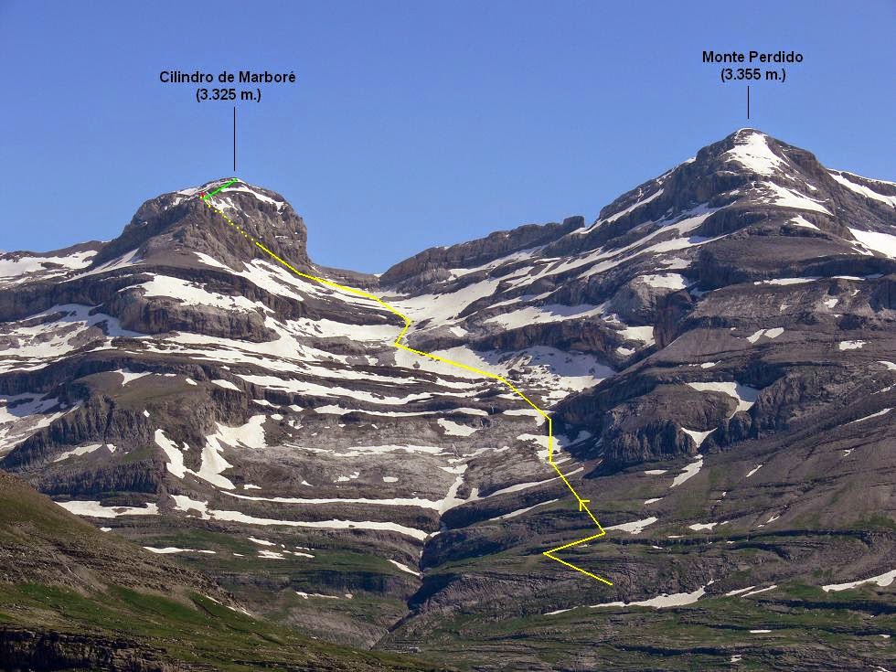elpirineodejose: Cilindro de Marboré (3.325 m.). Cuando la montaña dice ...