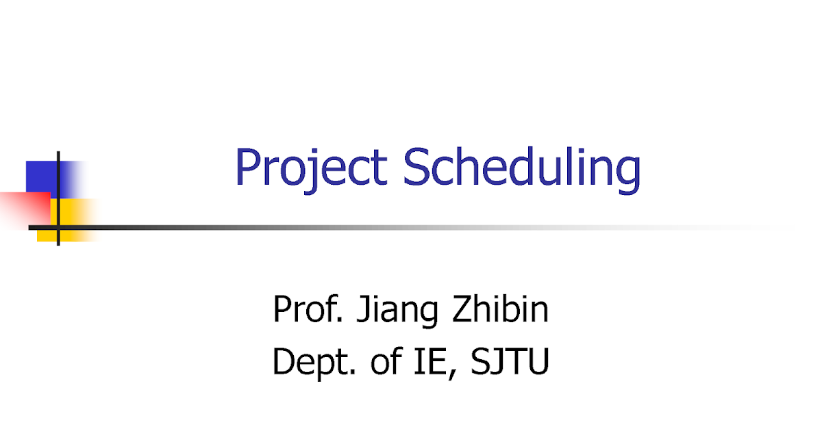 An Introduction to Project Scheduling - Software engineering