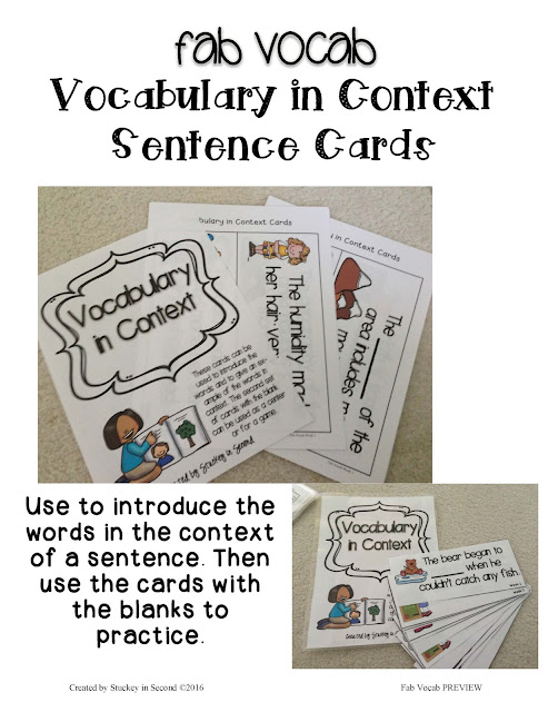 Stuckey in Second: Fab Vocab: Weekly Vocabulary Units