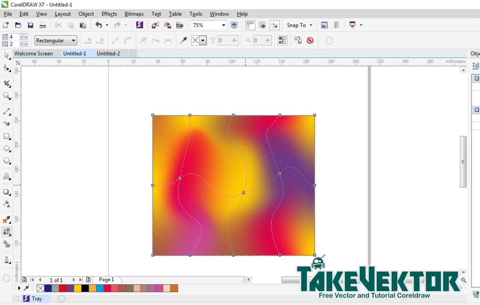 Cara Mewarnai Objek Dengan Mesh Fill Tool di Coreldraw ~ TakeVektor ...