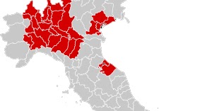 Maps Mania: Italy Quarantine Zone Map