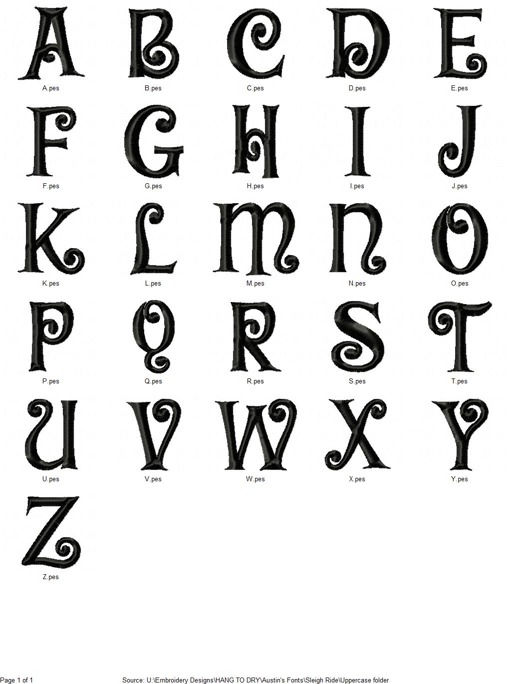 Lucy's Closet: Fonts