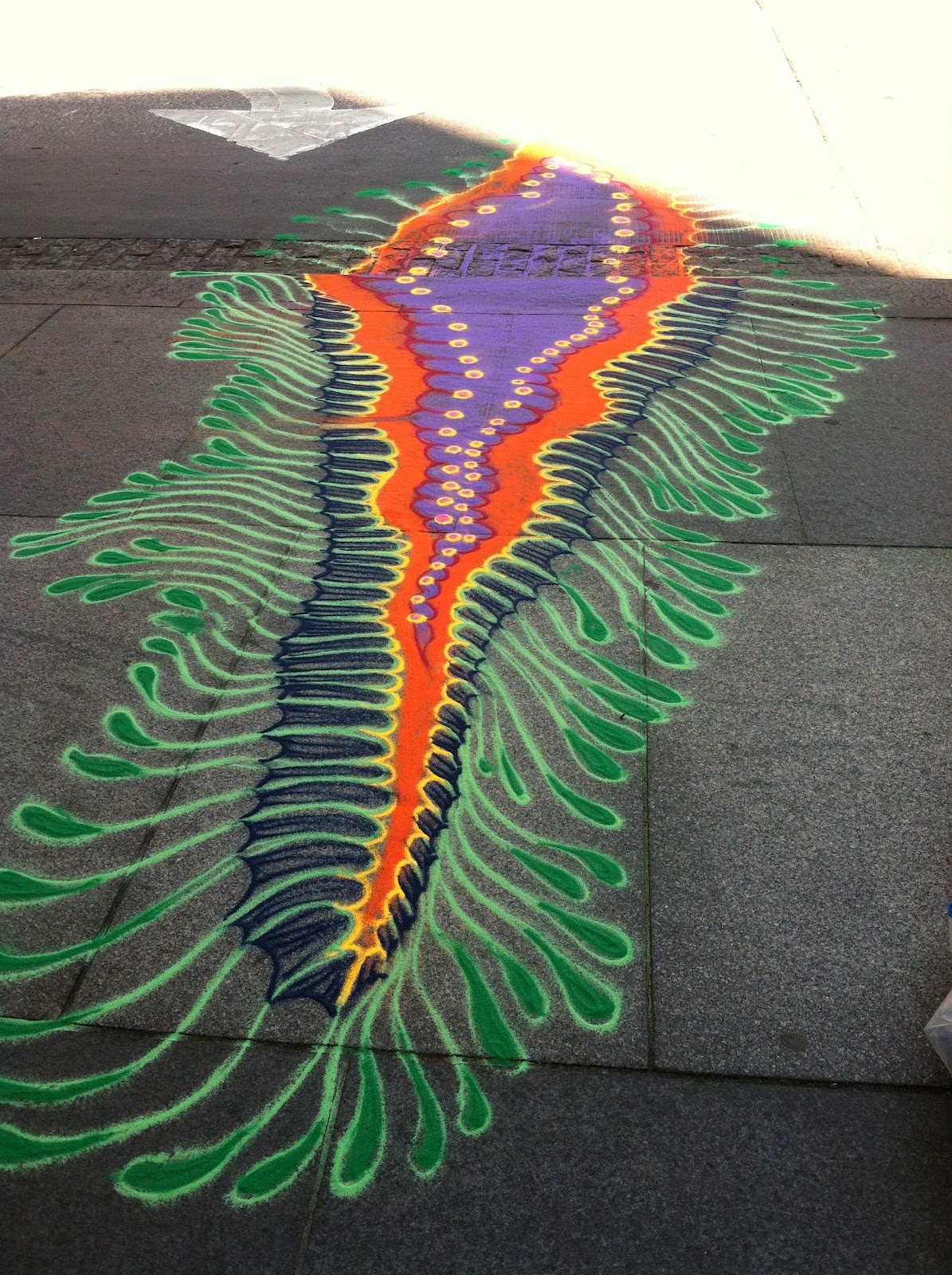 Susanna Kitson | Drawn to Contrasts: Joe Mangrum's Sidewalk Sand Art