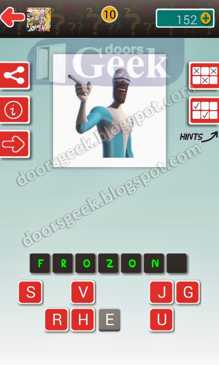 Guess The Cartoon Level 37-10 ~ Doors Geek