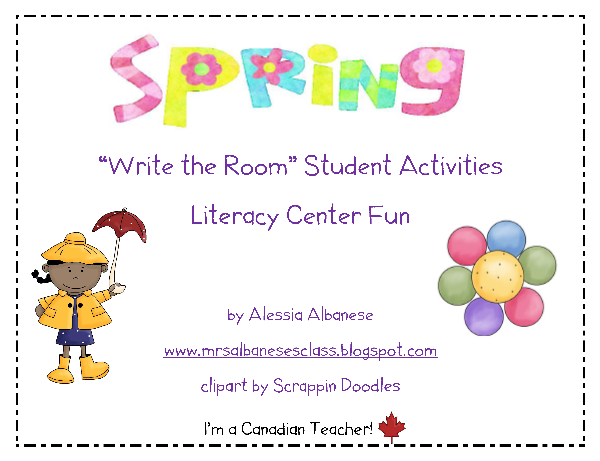 Write the Room Literacy Center - FREEBIE! | Mrs. Albanese's ...