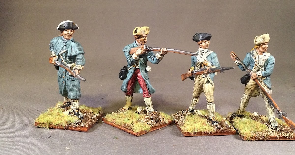 Bob's Miniature Wargaming Blog: More 54mm AWI Provincials