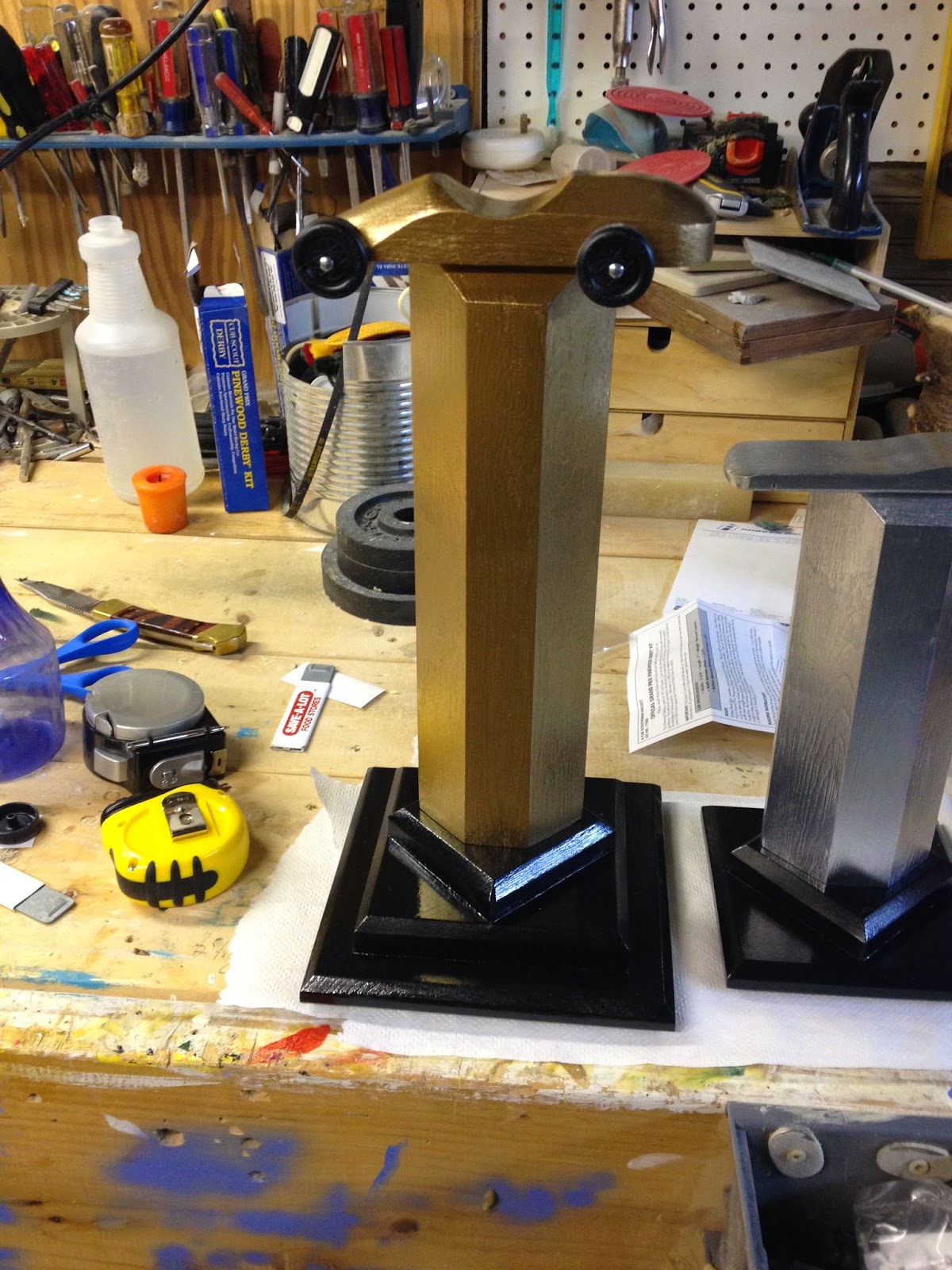 Projects from the Workshop: DIY Pinewood Derby Trophies