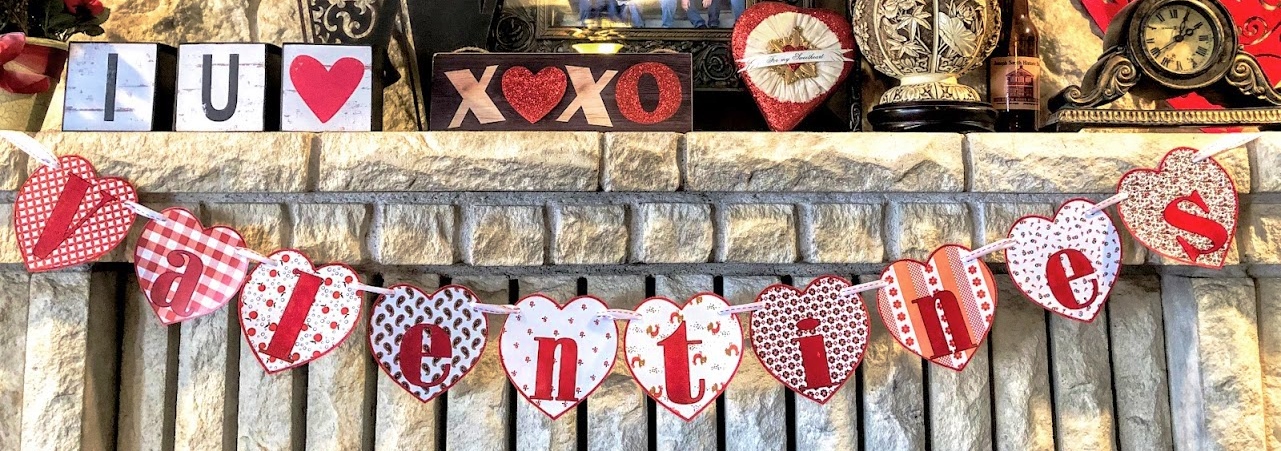 HollysHome Family Life: Free Printable Valentine's banner