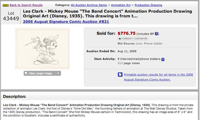 Attempted Bloggery: Band Concert Mickey by Les Clark