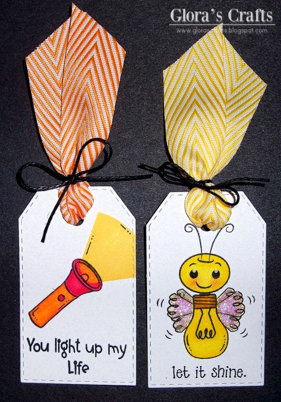 Glora's Crafts: You Light Up My Life Tags