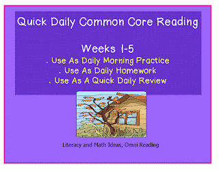 Literacy & Math Ideas: Grade 5 Common Core Reading Assessments ...