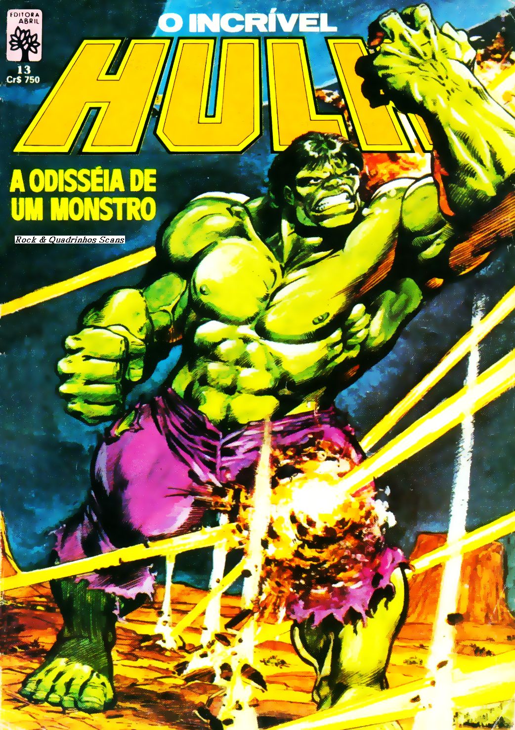 ROCK & QUADRINHOS SCANS: O INCRÍVEL HULK 13(ED.ABRIL)-JULHO DE 1984