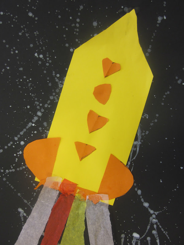 The Art Teacher's Closet: In the Art Room - Rockets in Space