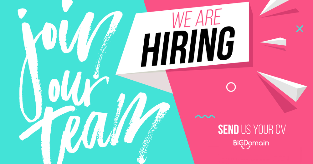 【Immediate Openings】Team BigDomain is Hiring!