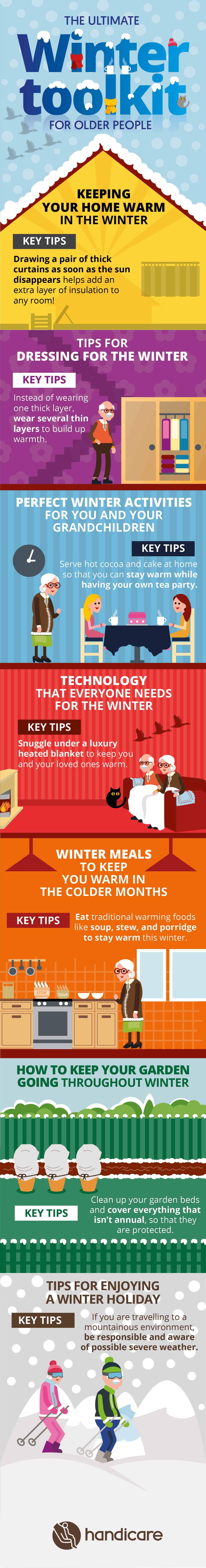 The ultimate winter toolkit for older people #infographic - Visualistan