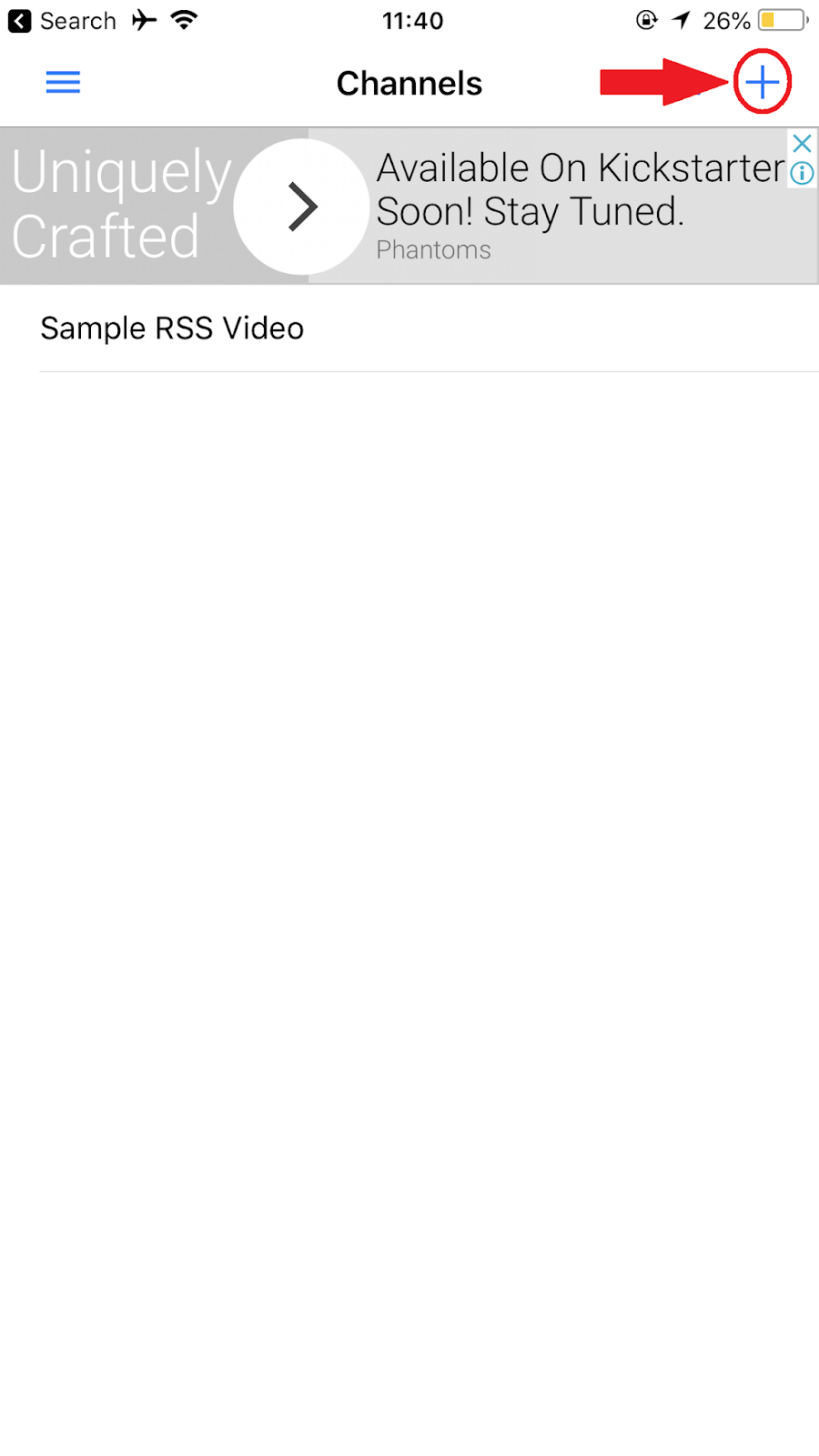 How to watch video in Video Feed Channel