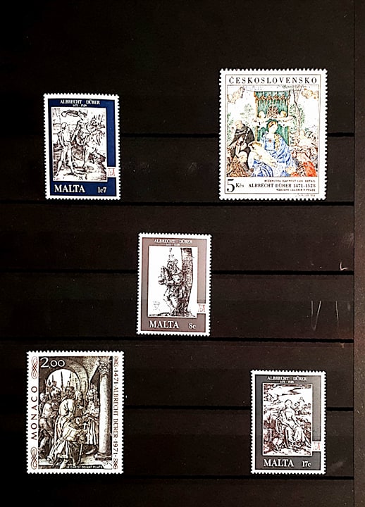 Stamps and albums for sale: Durer,Van Gogh,Picasso,PHILEXAFRIQUE