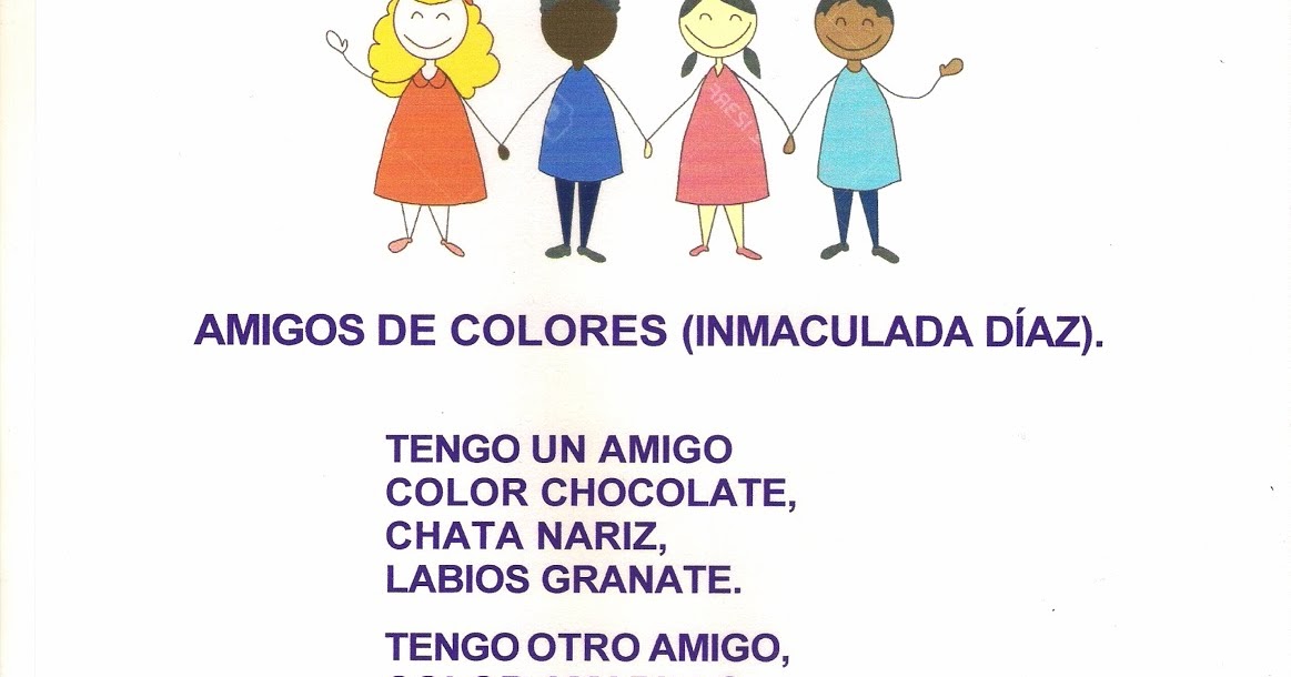 CASTE, CASTE, CASTELLANO: POESÍA: AMIGOS DE COLORES (INMACULADA DIAZ)