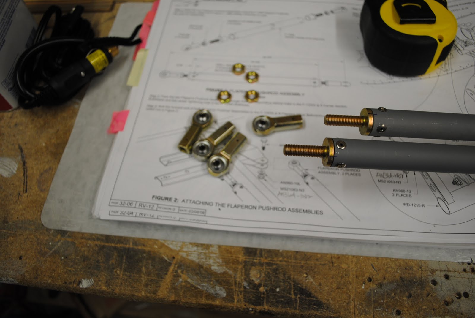 RV-12 Builder in Sandy, UT: Flaperon Pushrods