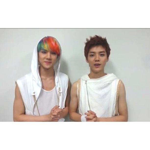 Exo Luhan And Sehun Selca