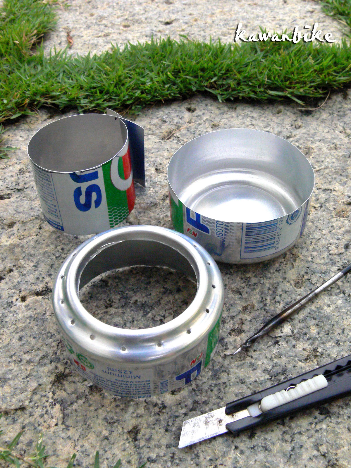 kawanbike: Ultralight DIY Stove - Mini Cook Kit