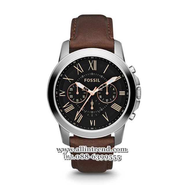 นาฬิกา Fossil: นาฬิกา Fossil รุ่น FS4813 Grant Chronograph นาฬิกาข้อมือ ...