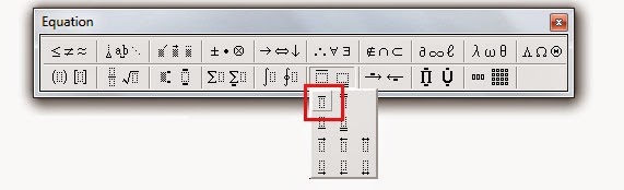 Cara Membuat Simbol X-bar di Ms Office dekatilmu
