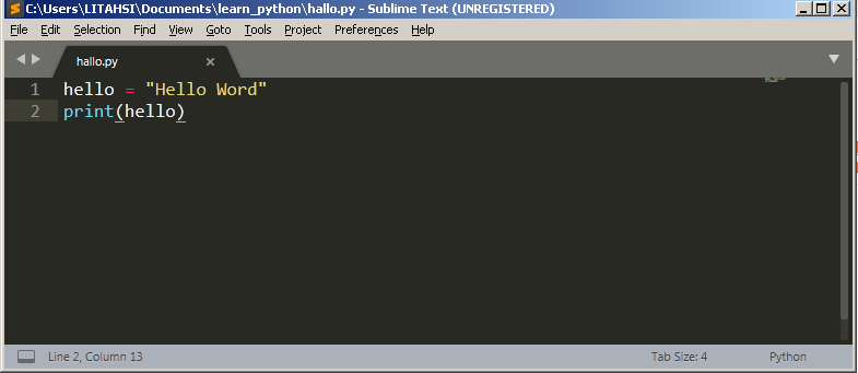 Python Part 8 : Cara membuat variabel