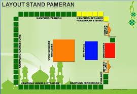 LAYOUT PAMERAN/ DENAH PAMERAN ~ Perlengkapan pameran, peralatan pameran