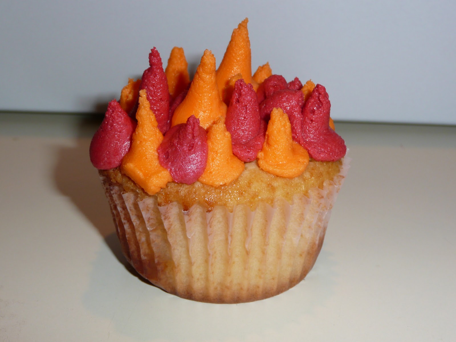 Desserts by Robin: Flames & Fire Truck Cupcakes