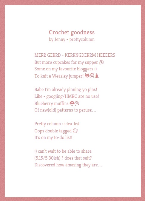 the geeky knitter: a poem, in the loosest terms