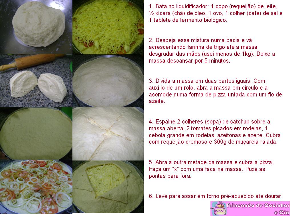 Brincando de Cozinhar e Cia: Pizza Fechada