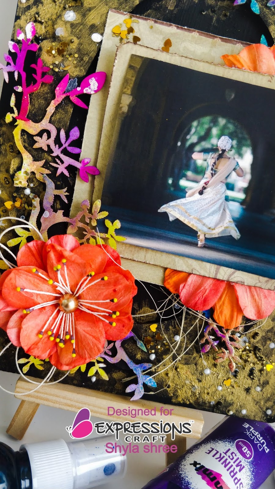 Adhiraacreations: Mixed media frame tutorial