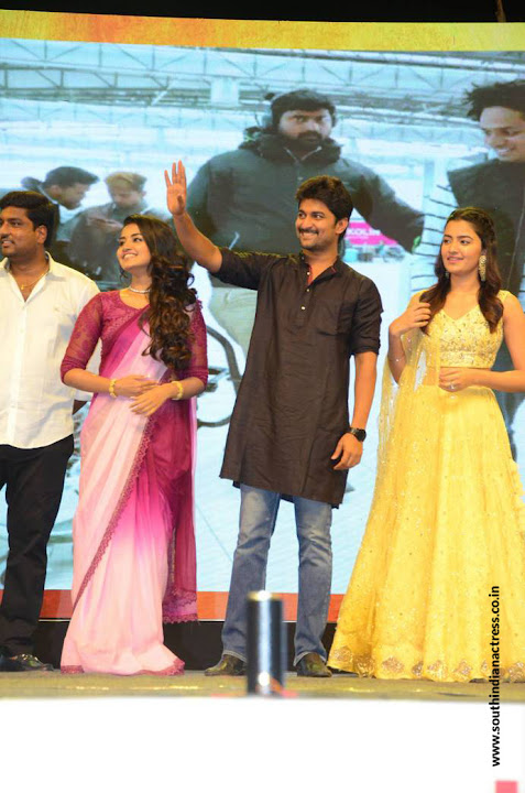 Anupama Parameswaran at Krishnarjuna Yuddham Pre Release Function ...
