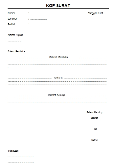 Cara Membuat Surat Resmi