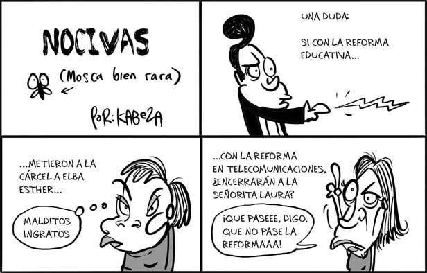 Cartones Politicos: Mexico, no muy bien.