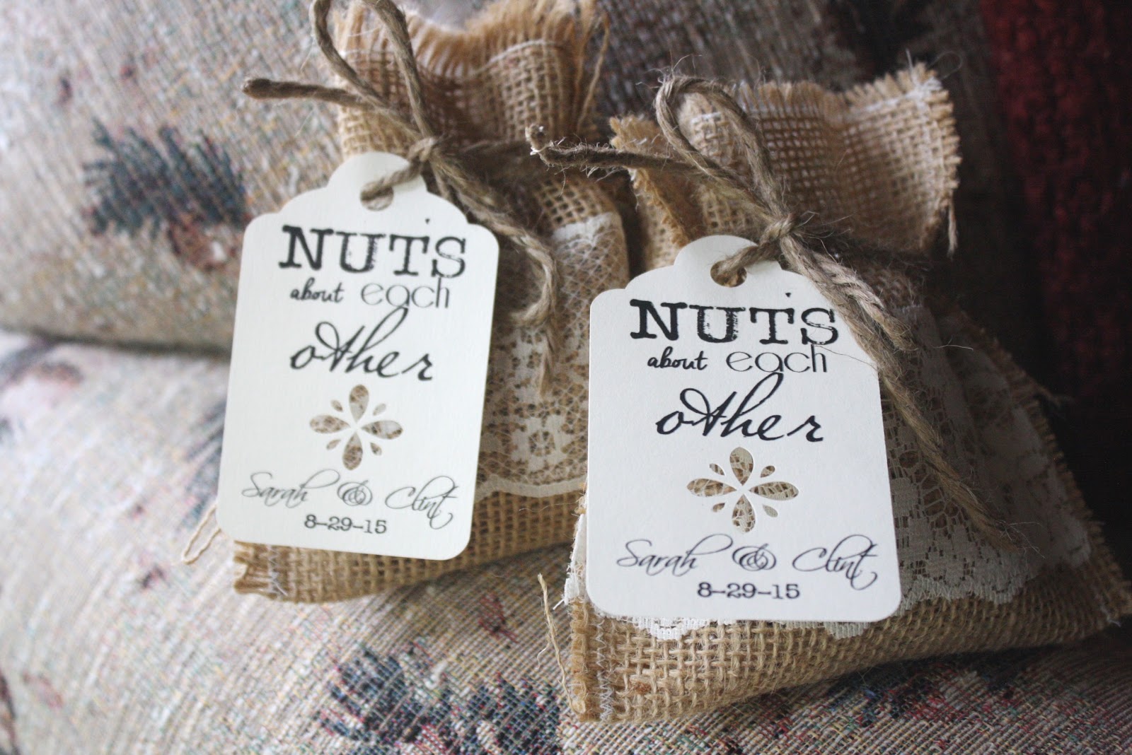 His, Hers and Ours DIY: "NUTS" FAVOR BAGS