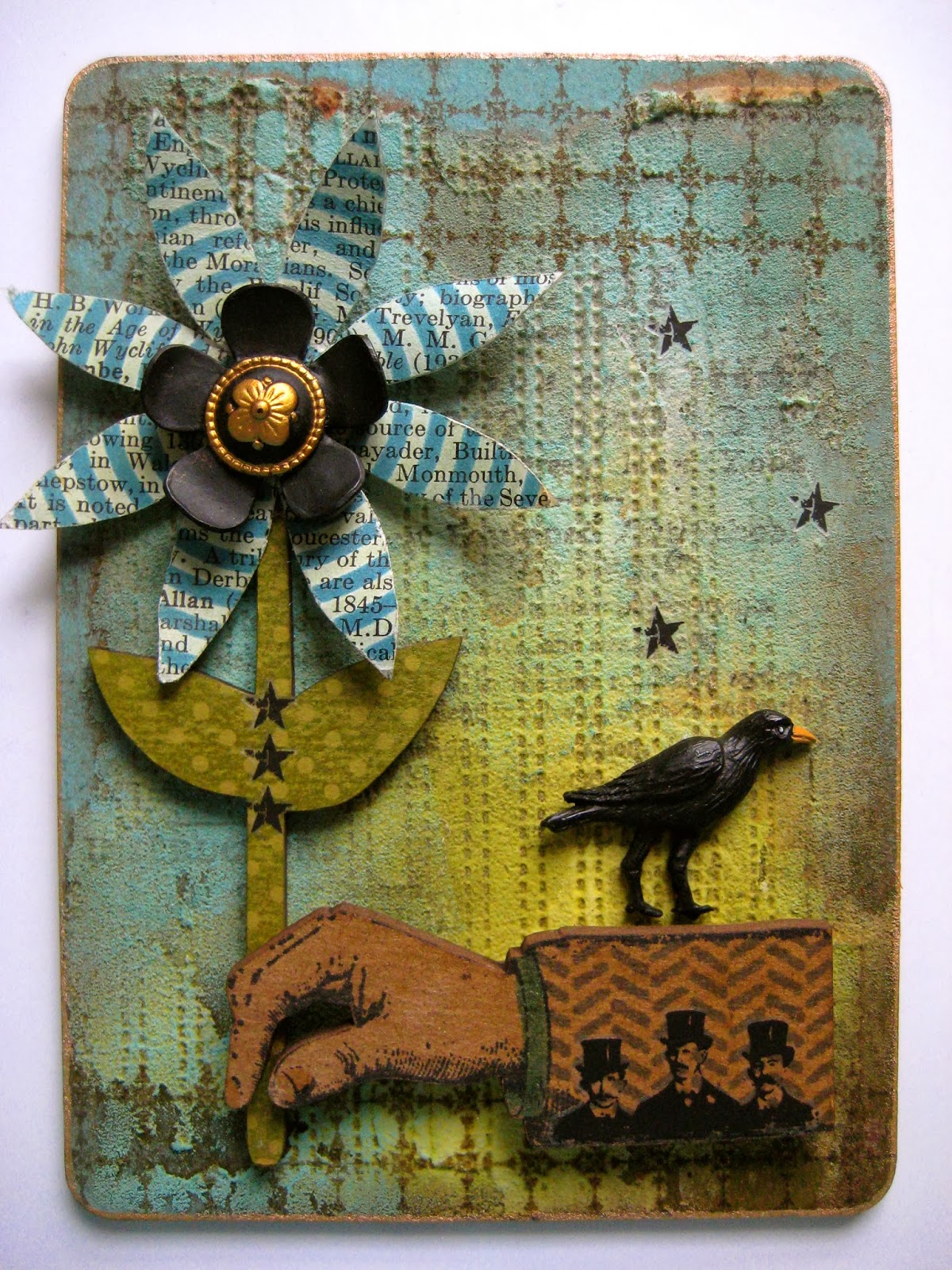 Studio 490: painted paste backgrounds...