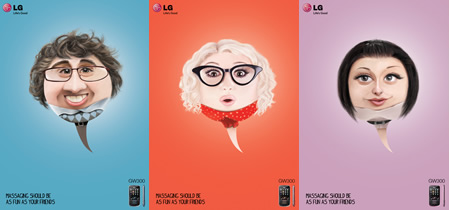 Inspiring Advertising Design: LG GW 300