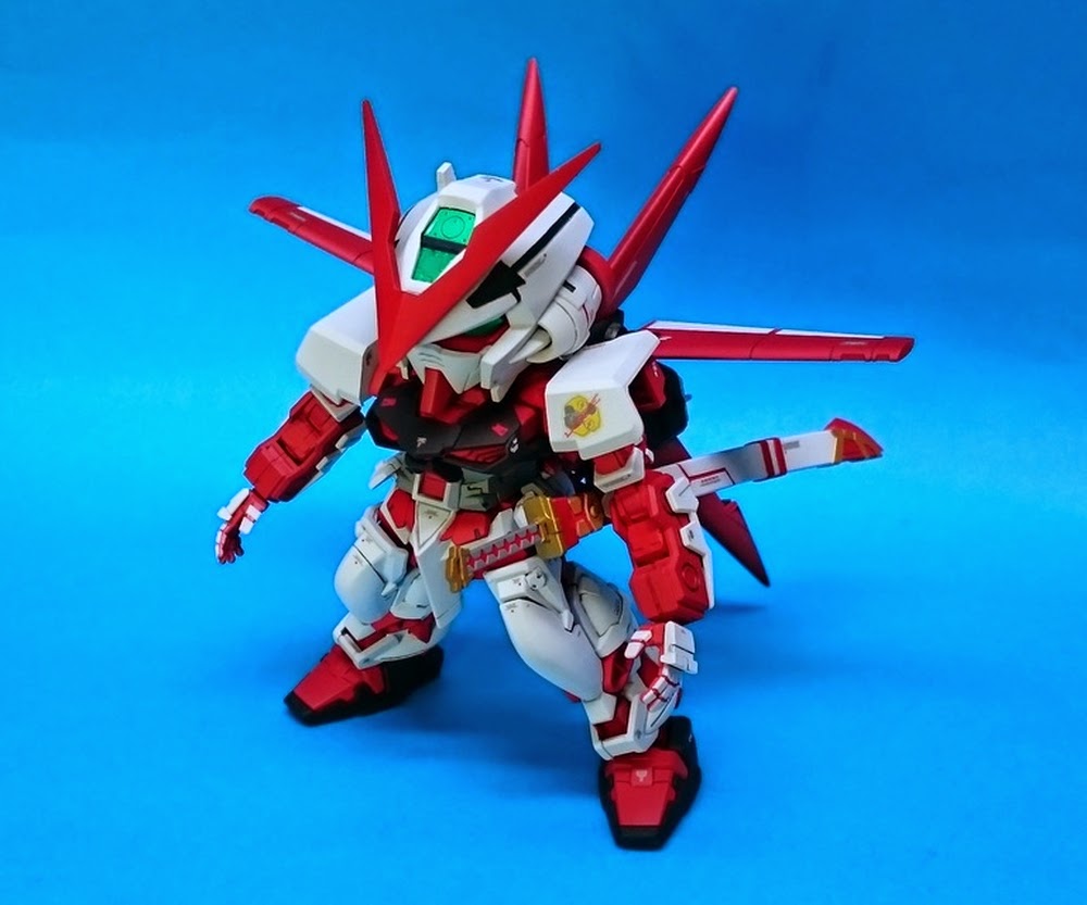 Custom Build: SD Gundam Astray Red Frame Flight Unit