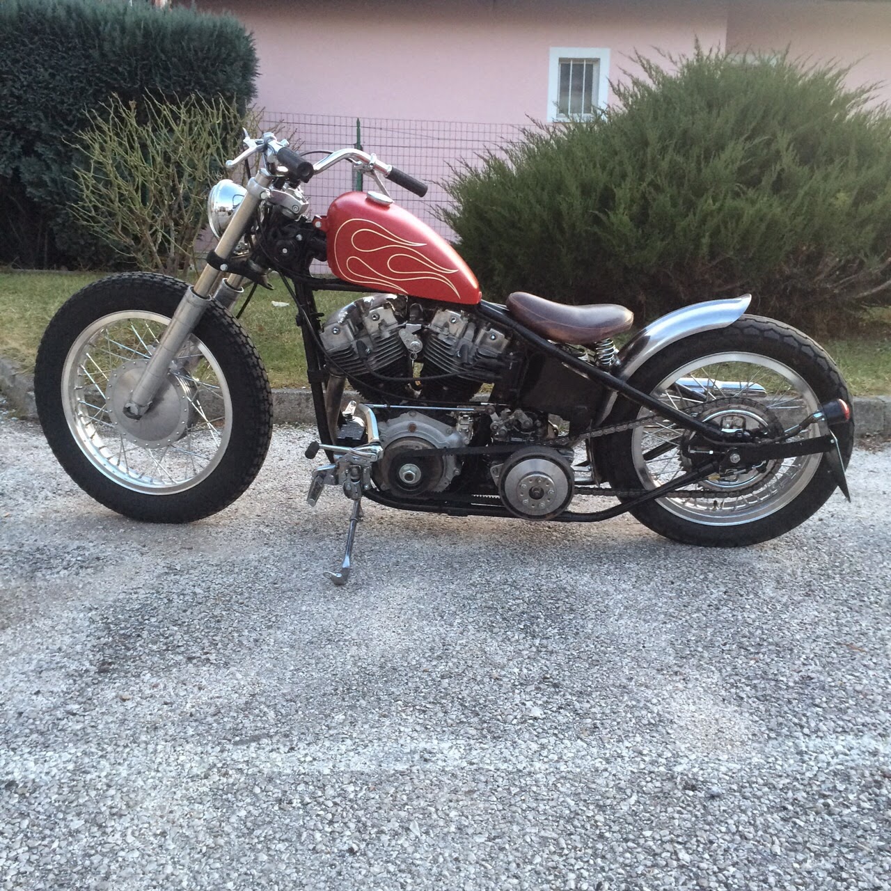 GalluzHead...... Be a Man ride a Pan : H-D Shovelhead FX Chopper rigid ...