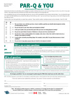 Steps to Encourage Personal Success (STEPS): PAR-Q Form