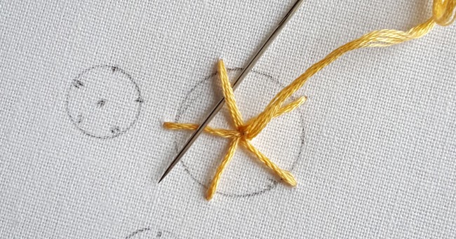 The Floss Box: Chunky Woven Wheel Stitch Tutorial