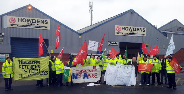 Ian's UNITE Site: DHL-Howdens workers fight for their jobs