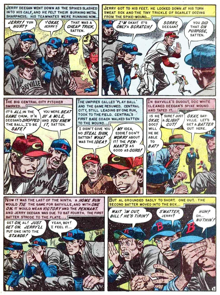 Pappy's Golden Age Comics Blogzine: Number 1219: Baseball by moonlight